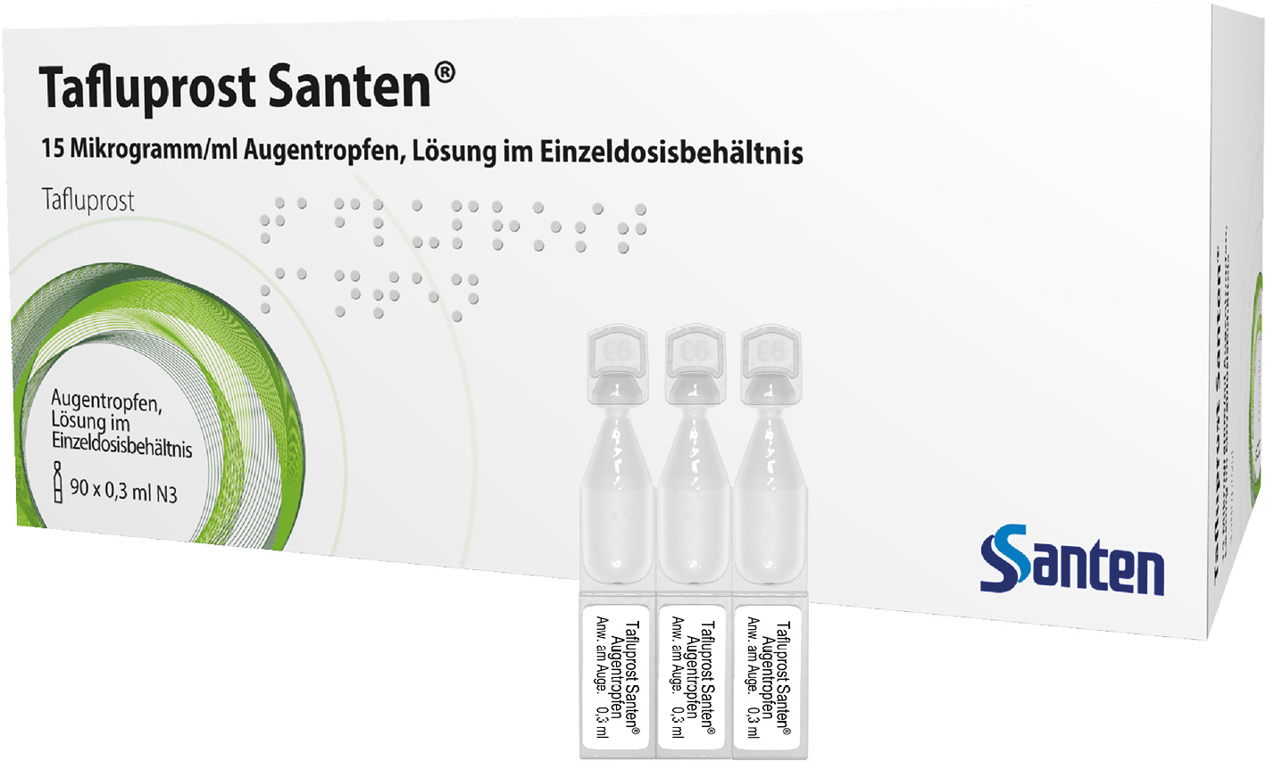 Tafluprost Santen® 15 Mikrogramm/ml | Santen GmbH | Produkt